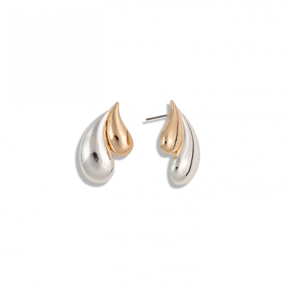 Metal Tone Wing Earrings - Approximately 1" L | 278005 | Wholesale ...