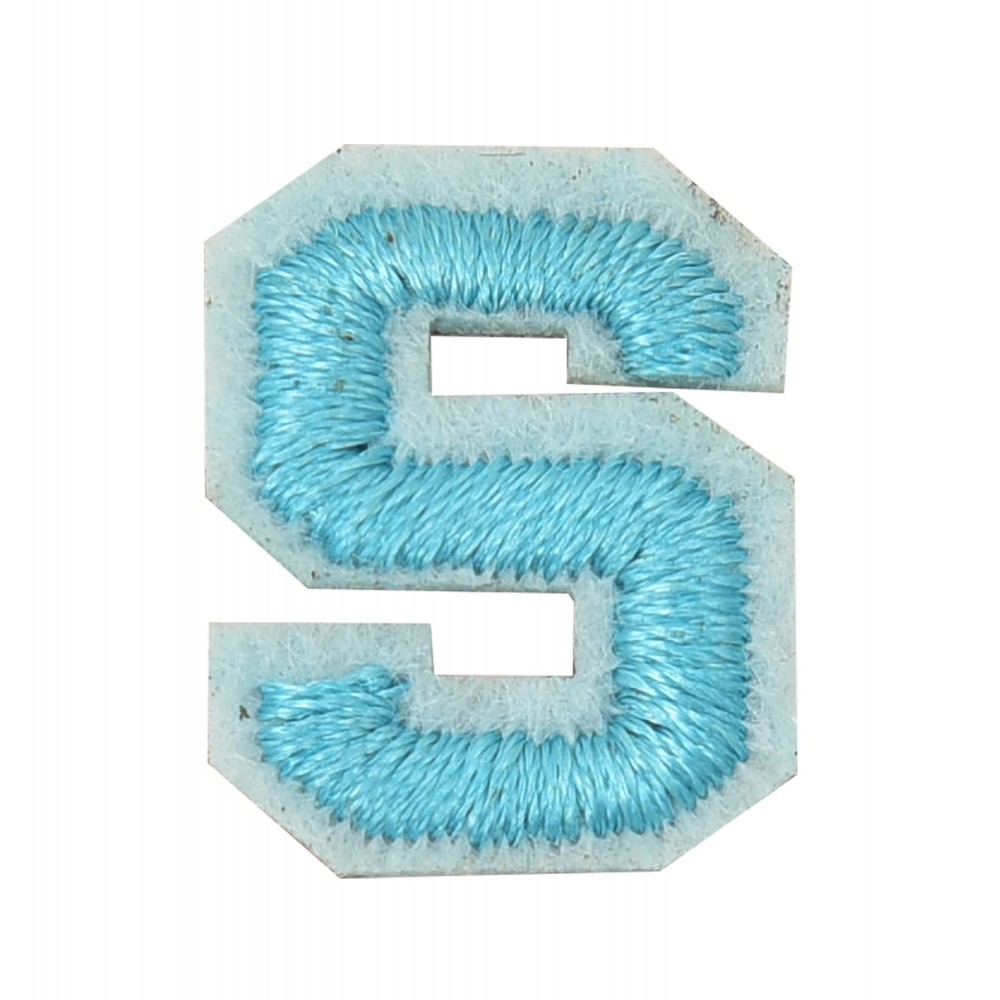 Small Embroidered Initial Patch - 3M Adhesive On The Back For Quick ...