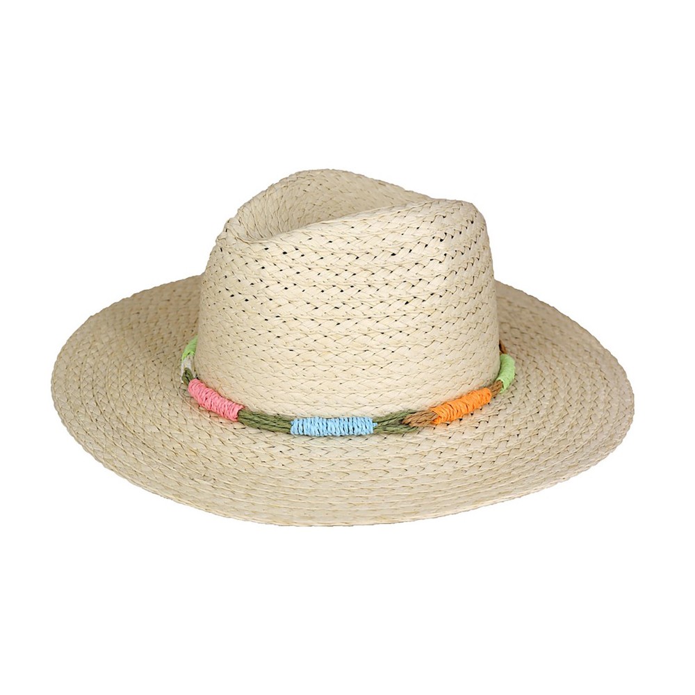 Multi-Color Straw Band Sunhat - One Size Fits Most - Internal ...