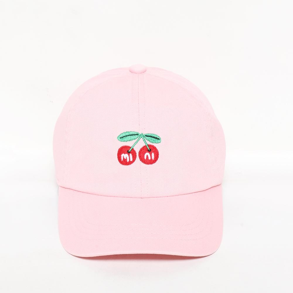 "Mini" Cherries Kids Embroidered Baseball Cap - Matching "Mini" Hat In ...