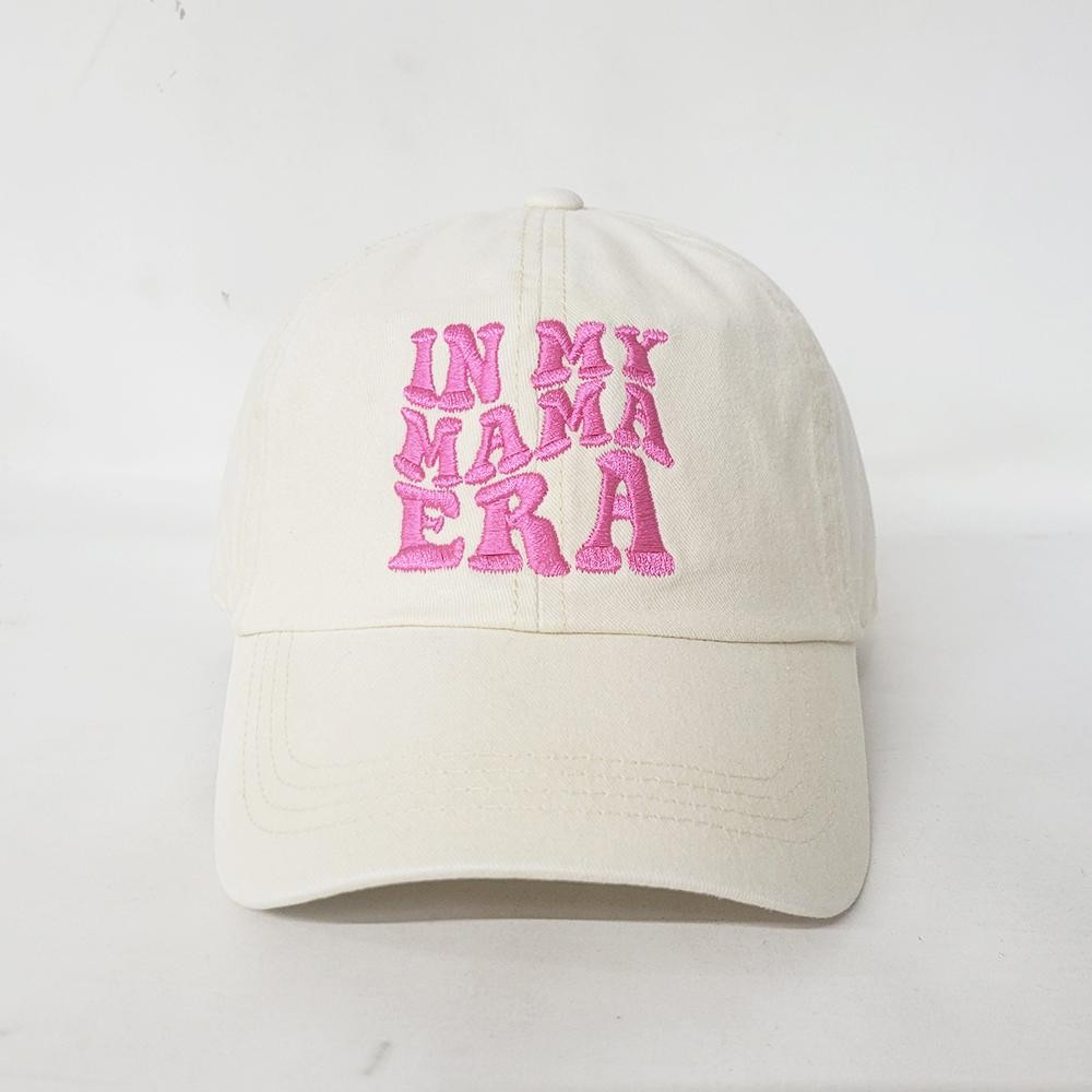 "IN MY MAMA ERA" Embroidered Baseball Cap - Matching "Mini" Hat In All ...