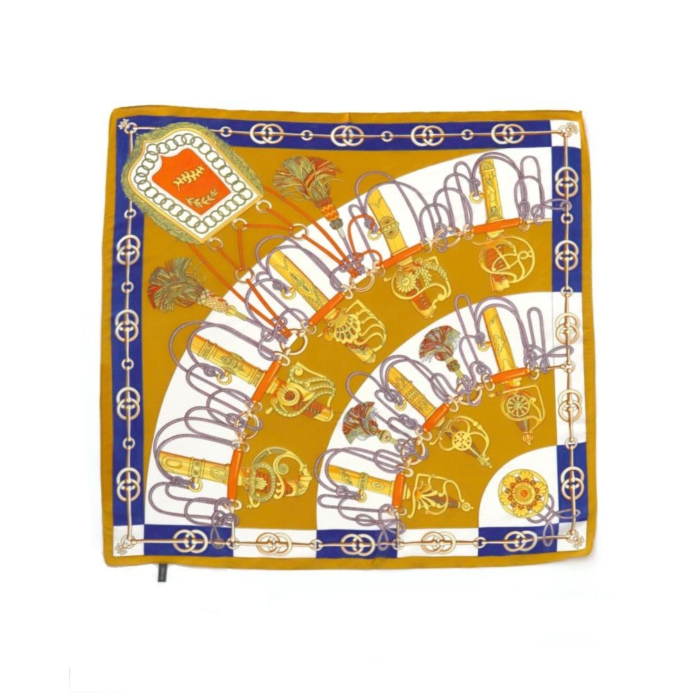 Chain Link & Tassel Print Silky Scarf Bandana - Multi-Use: Scarf ...